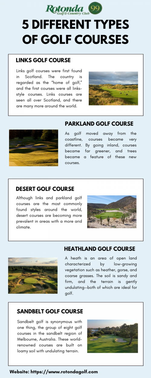 5 Different Types of Golf Courses - ImageOss - Free image storage