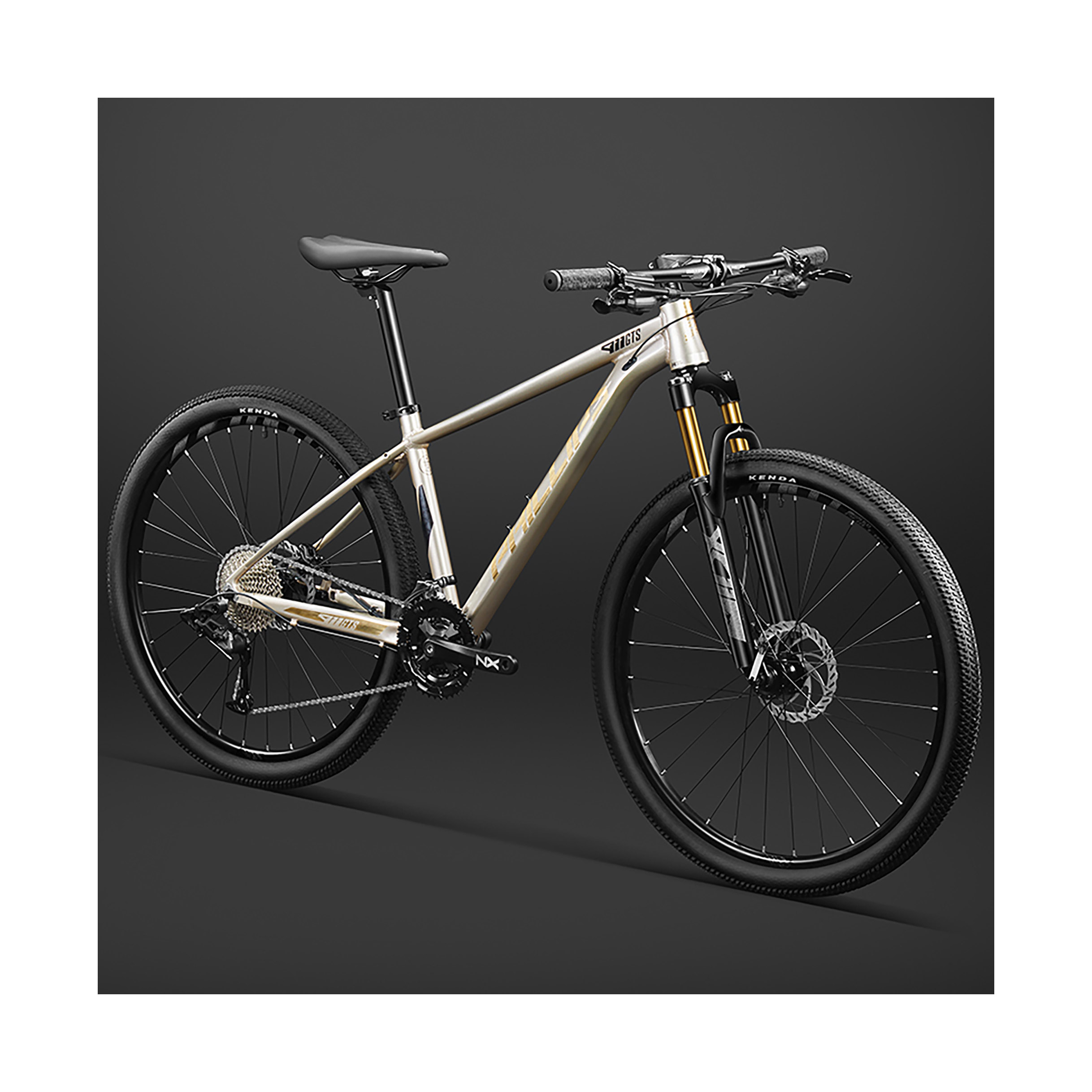 SKU 01 GTS香槟金【油碟】全内走线铝架 丨金属拉丝 - ImageOss - Free image storage